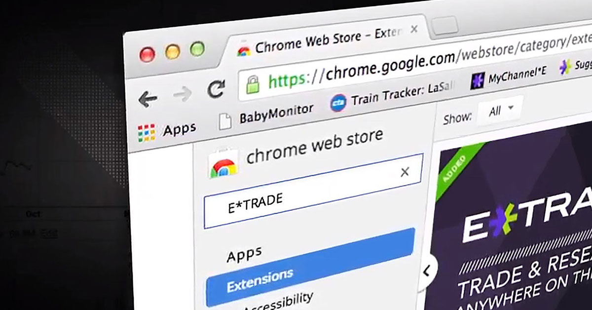 E*TRADE Chrome Extension Animation | Nyquist Design